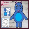 Hippo Craft Template, Cut And Glue - Mollers Makes It