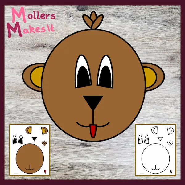 Adorable Monkey Face Craft For Kids To Enjoy