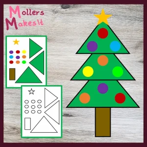 Simple Christmas Lights Craft Template - Mollers Makes It