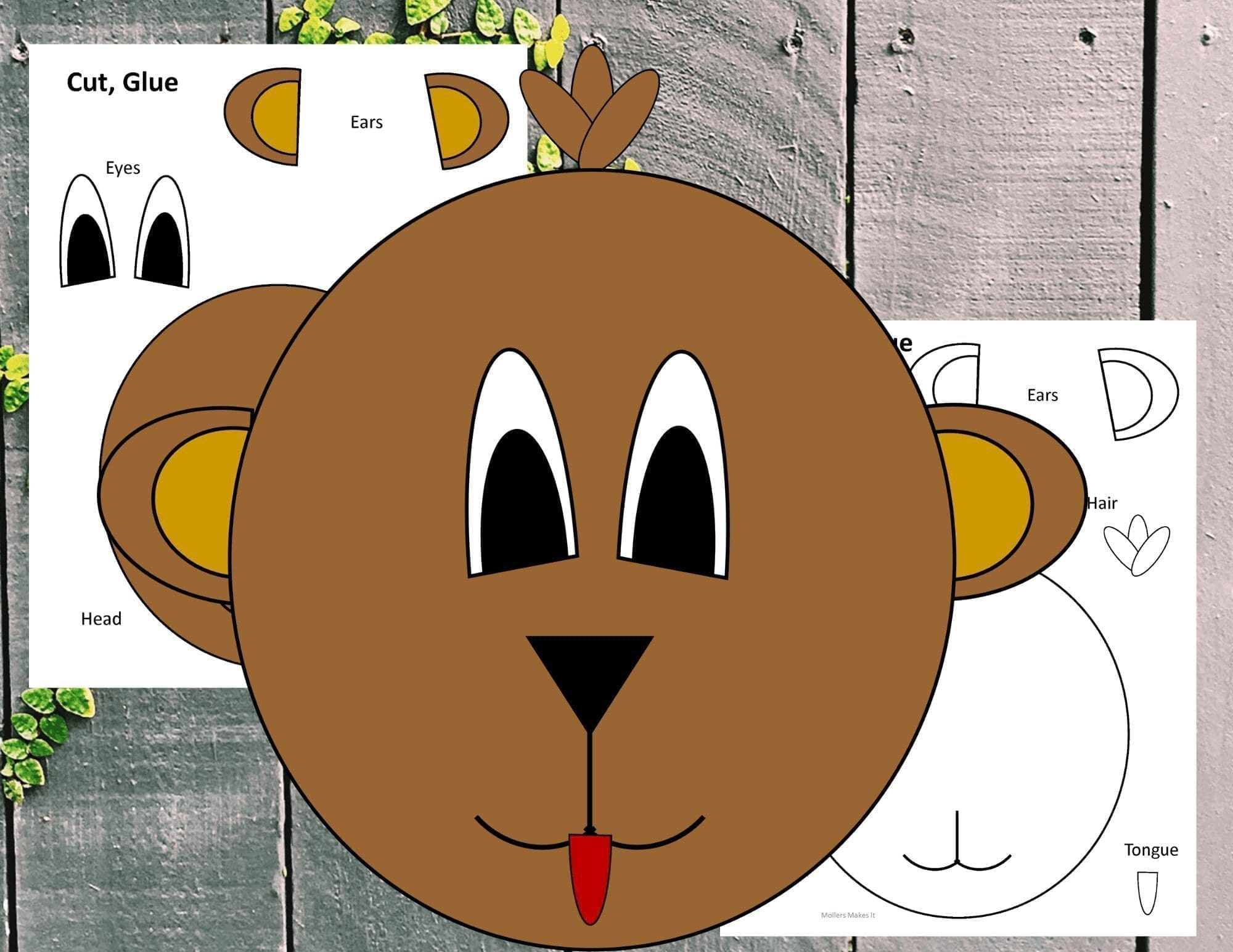 An Absolutely Adorable Little Monkey Face Craft For Kids