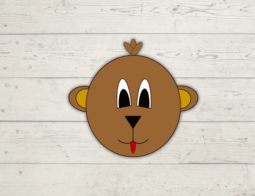 An Absolutely Adorable Little Monkey Face Craft For Kids