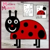 Ladybug Craft Template, Cut And Glue - Mollers Makes It