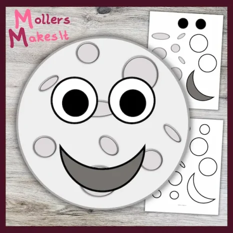 Creative Moon Craft Template For Fun Projects