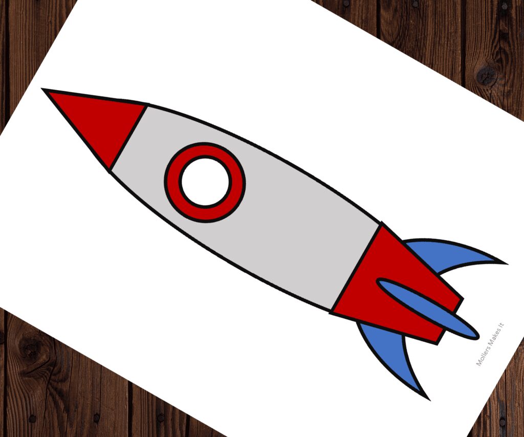Build a great rockin' rocket paper craft for kids - Mollers Makes It
