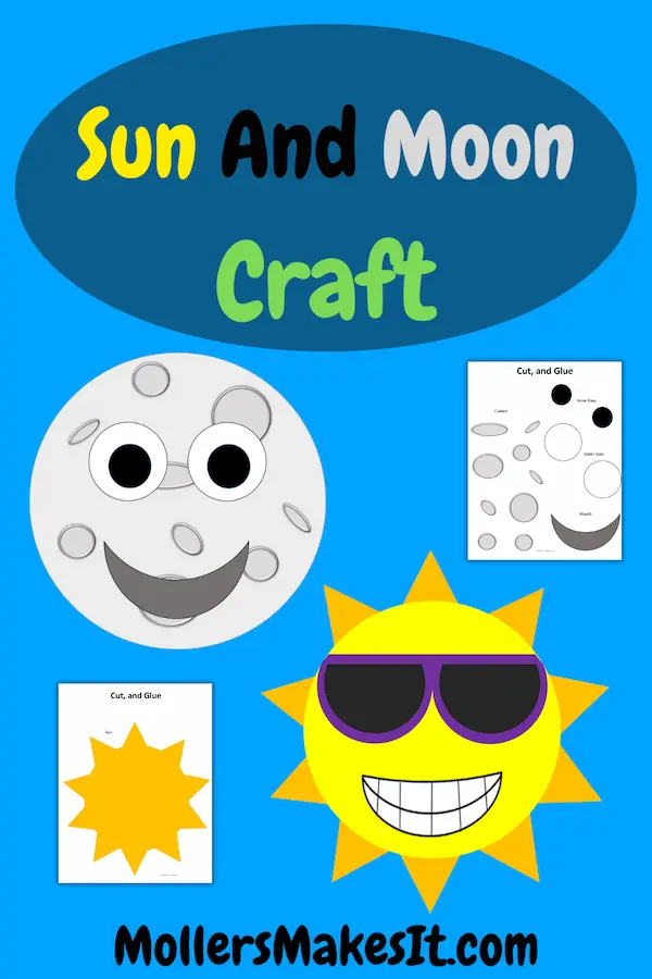 Sun And Moon Paper Craft Instructions For Kids-Mollers Makes It