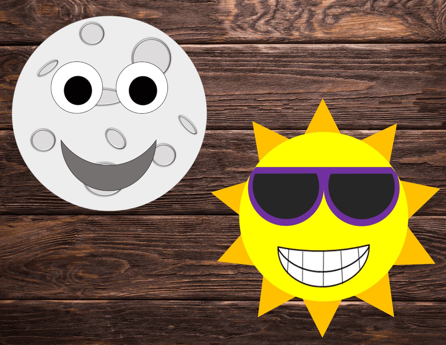 Sun And Moon Paper Craft Instructions For Kids-Mollers Makes It