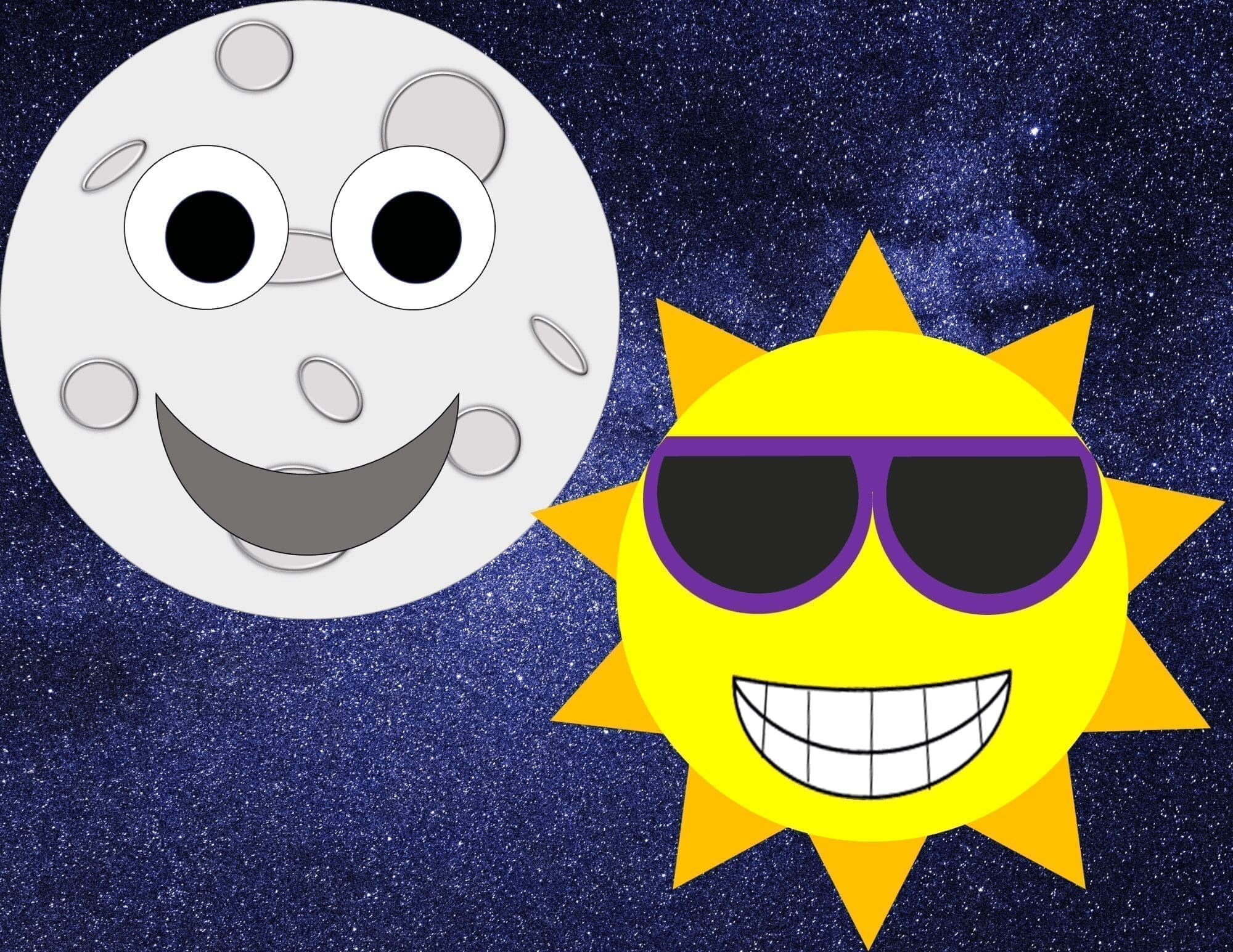 Super Easy Sun and Moon Craft - Mollers Makes It