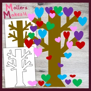 Valentine Butterfly Craft Template - Mollers Makes It