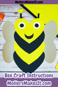 Bee Paper Craft Instructions For Kids-Mollers Makes It