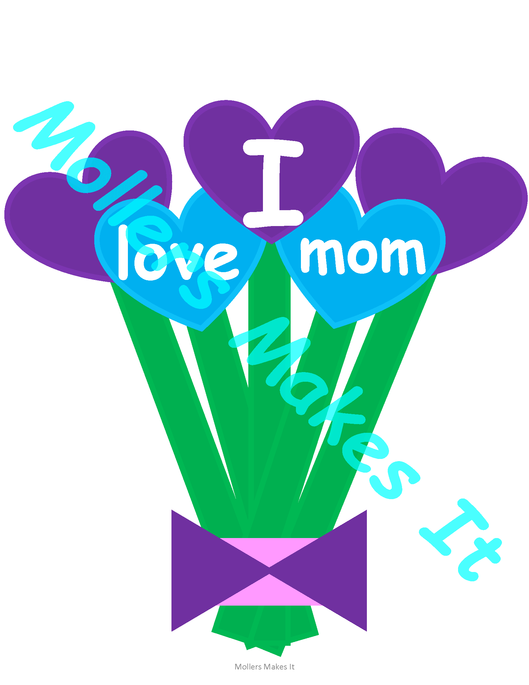 Mother's Day Craft Template Bundle - Mollers Makes It