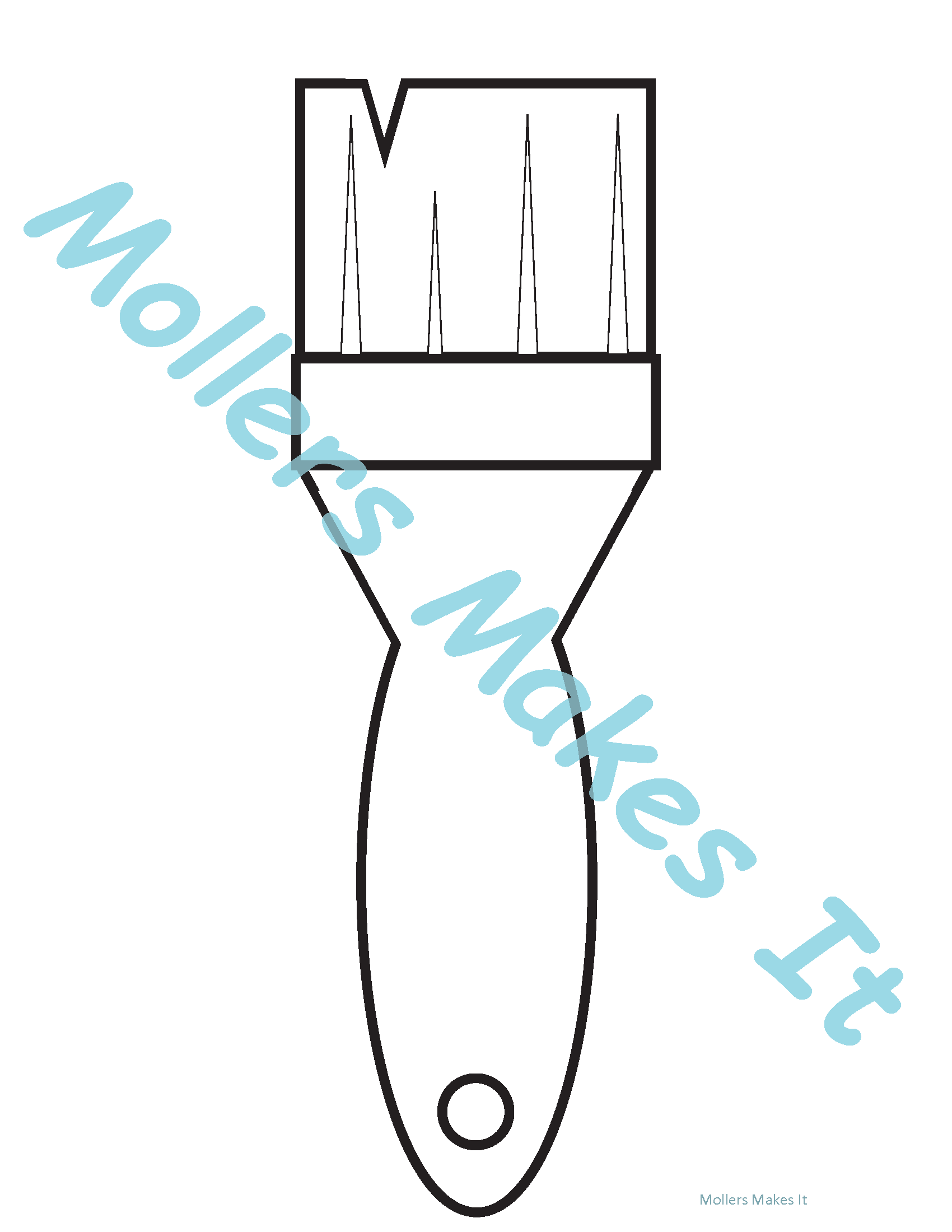Painting Craft Template Bundle, Cut And Glue - Mollers Makes It