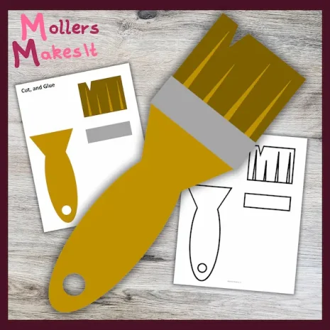 Creative Paintbrush Craft Template For Fun Projects