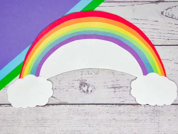 Rainbow Paper Craft Instructions For Kids-Mollers Makes It
