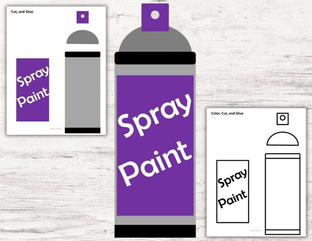 Spray Paint Paper Craft Instructions For Kids-Mollers Makes It