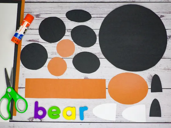 Black Bear Paper Craft Instructions For Kids-Mollers Makes It