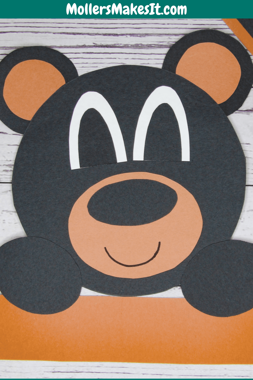 Black Bear Paper Craft Instructions For Kids-Mollers Makes It