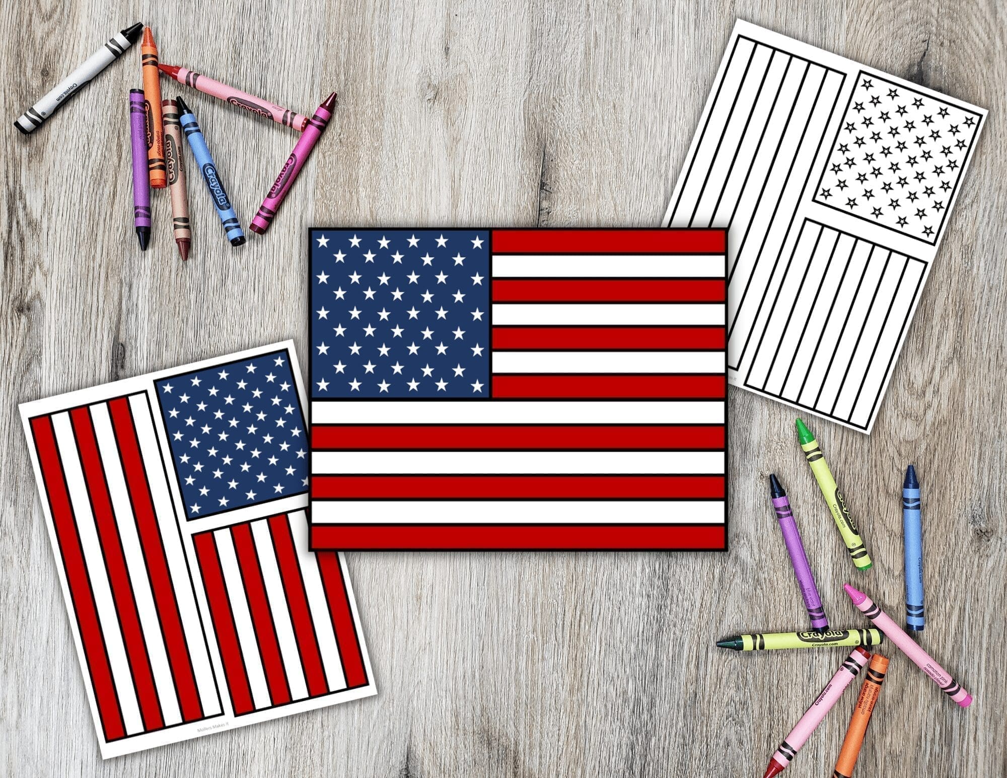 American Flag Paper Craft Instructions For Kids Mollers Makes It American Flag Paper Craft Instructions For Kids Mollers Makes It
