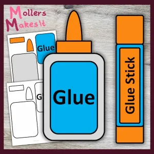Back To School Craft Template Bundle, Cut And Glue - Mollers Makes It