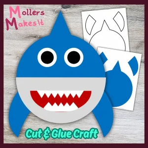 Bold Black Bear Craft Template, Cut And Glue - Mollers Makes It