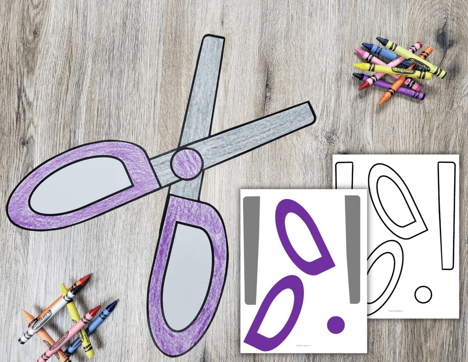 Scissors Paper Craft Instructions For Kids-Mollers Makes It