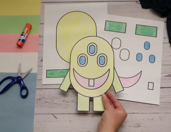 Mellow Monster Paper Craft Instructions For Kids-Mollers Makes It