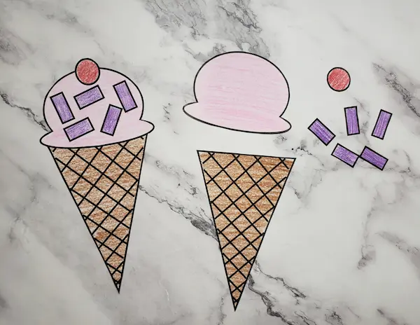 Icy Ice Cream Craft Template - Mollers Makes It
