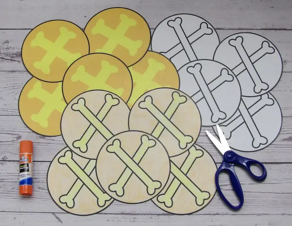 Gold Coins Craft Template, Cut And Glue - Mollers Makes It