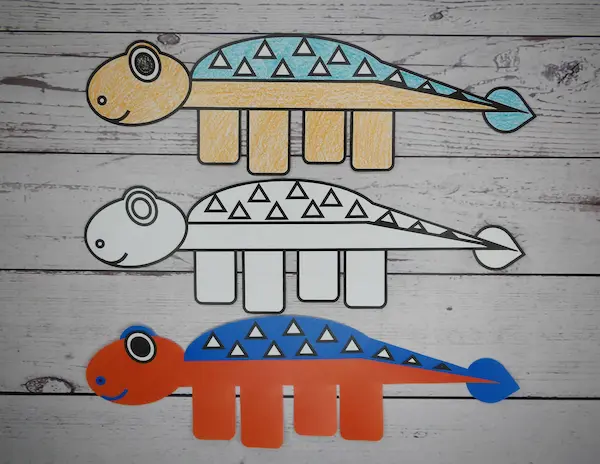 Ankylosaurus Craft Template - Mollers Makes It