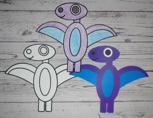 Stegosaurus Craft Template, Cut And Glue - Mollers Makes It