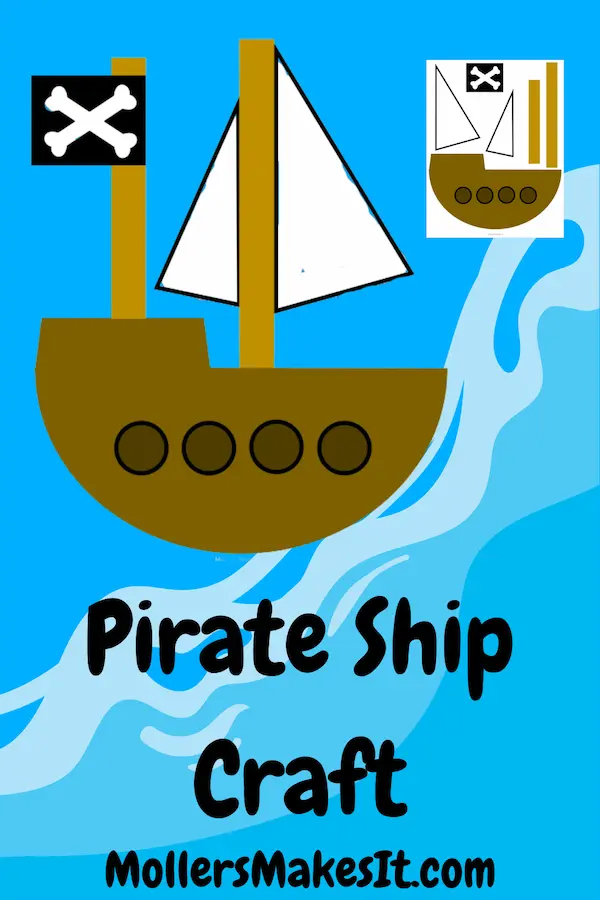 Pirate Ship Craft Instructions-Mollers Makes It