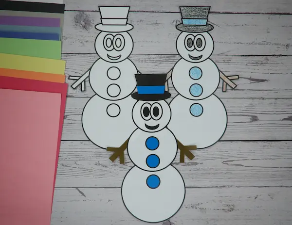 Spiffy Snowman Craft Template - Mollers Makes It