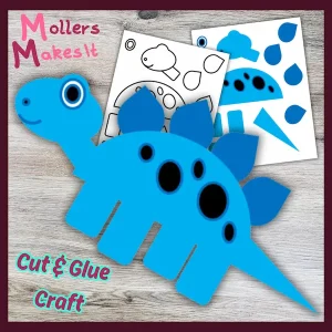 Pteranodon Craft Template, Cut And Glue - Mollers Makes It