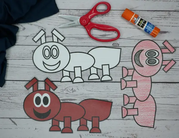 Ant Craft Template For Kids Ant Craft Template, Cut And Glue - Mollers ...