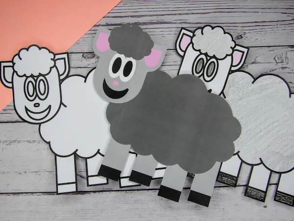 Simple Sheep Craft Template - Mollers Makes It