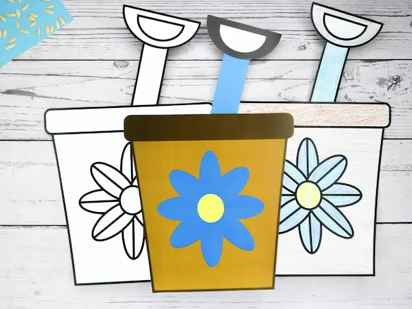 Fun Flower Pot Craft Template - Mollers Makes It
