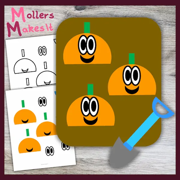 Cute Carrots In The Ground Craft Template - Mollers Makes It