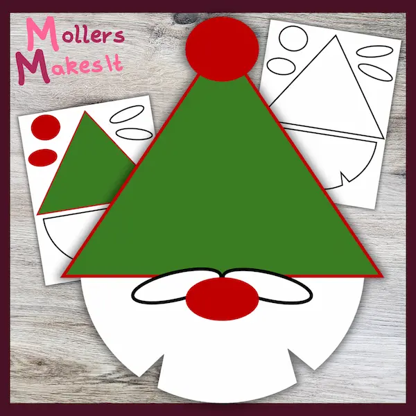 Christmas Gnome Craft Template - Mollers Makes It