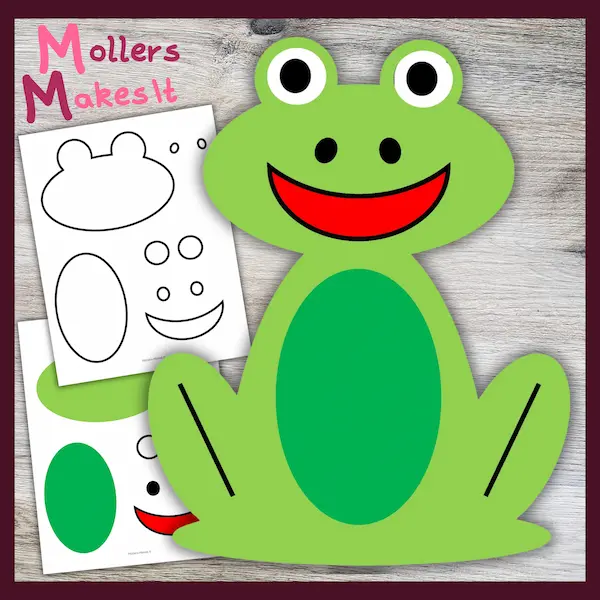 Frog Craft Template - Mollers Makes It