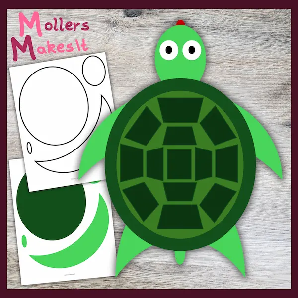 Turtle Craft Template - Mollers Makes It