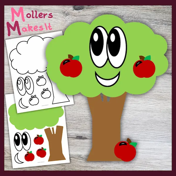 Apple Tree Craft Template - Mollers Makes It