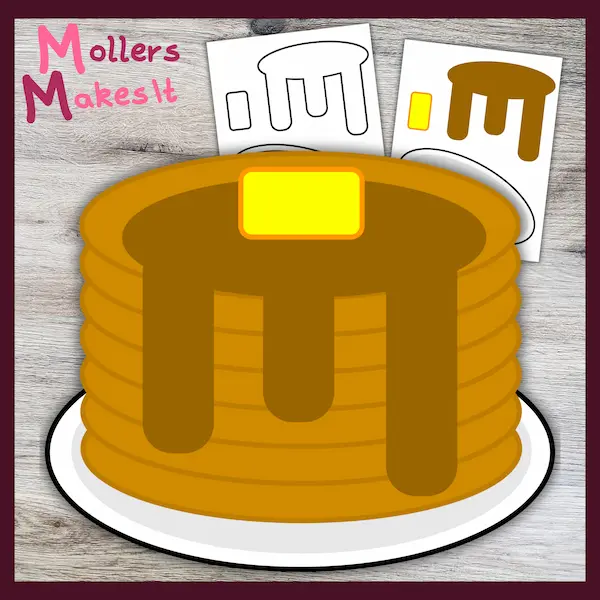 Pancake Craft Template - Mollers Makes It