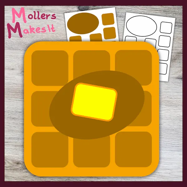Waffle Craft Template - Mollers Makes It